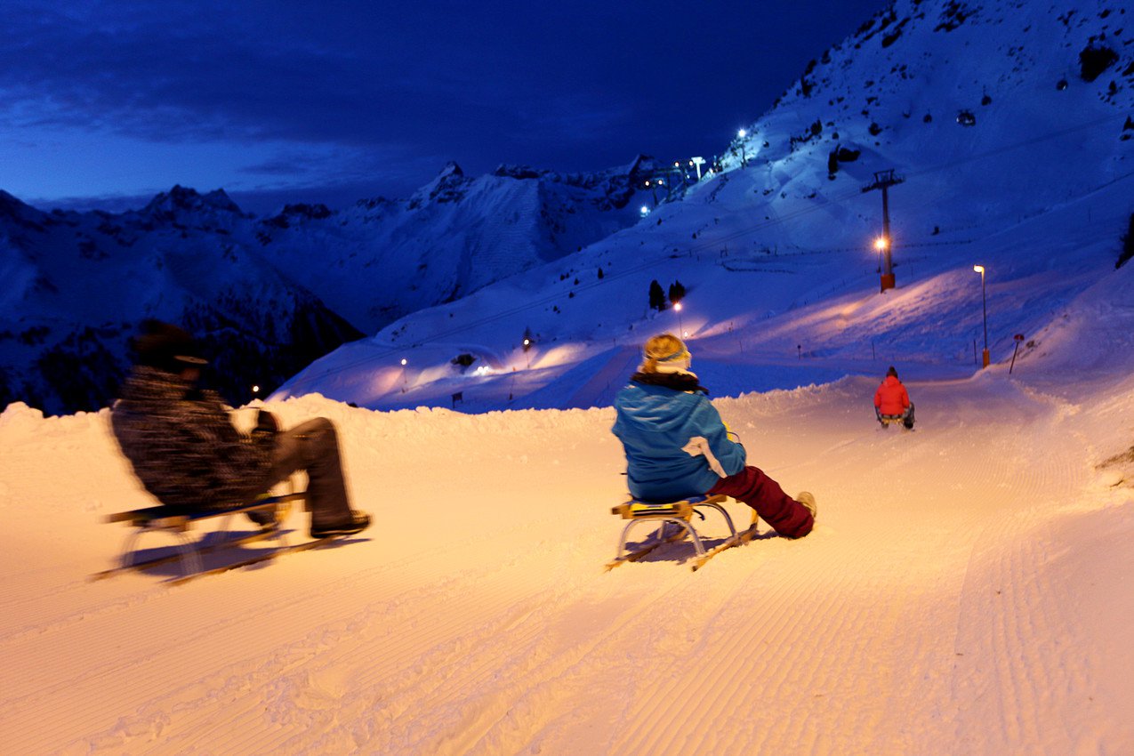 Rodelen in Ischgl - 7 km pure fun!